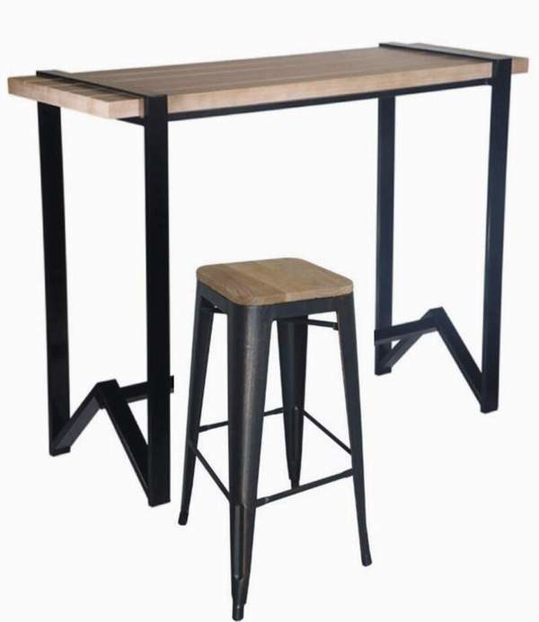 ΜΕΤΑΛΛΙΚΟ ΤΡΑΠΕΖΙ ΜΠΑΡ ΨΗΛΟ STANT BAR