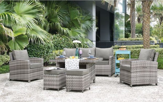 ΣΑΛΟΝΙ WICKER RATTAN ΜΕΤΑΛΛΙΚΟ ΕΞΩΤΕΡΙΚΟΥ ΧΩΡΟΥ APRILIA
