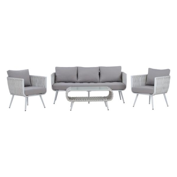 WICKER RATTAN SET ΑΛΟΥΜΙΝΙΟΥ ΕΞΩΤΕΡΙΚΟΥ ΧΩΡΟΥ N12