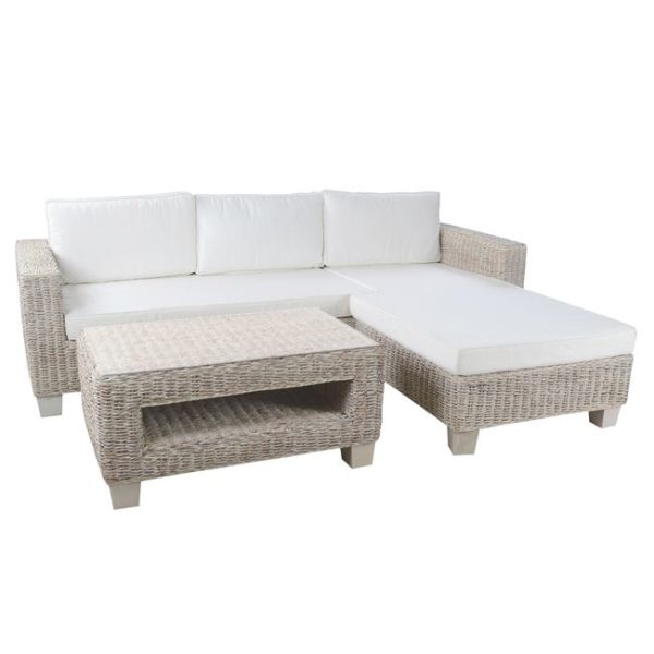 ΣΑΛΟΝΙ WICKER RATTAN AVALON BEIGE ΜΠΕΖ ΕΞΩΤΕΡΙΚΟΥ ΧΩΡΟΥ
