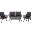 WICKER RATTAN SET ΑΛΟΥΜΙΝΙΟΥ ΕΞΩΤΕΡΙΚΟΥ ΧΩΡΟΥ N12