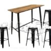 ΣΤΑΝΤ ΜΠΑΡ ΣΕΤ STANT BAR ΤΡΑΠΕΖΙ ΜΕ 2 ΣΚΑΜΠΩ