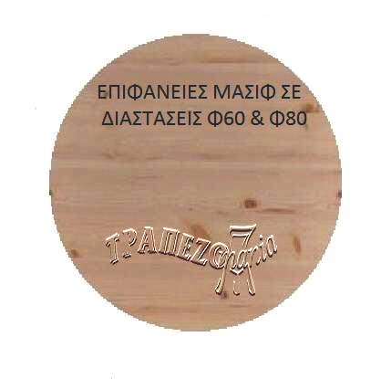 ΕΠΙΦΑΝΕΙΑ ΚΑΠΑΚΙ ΤΡΑΠΕΖΙΟΥ ΞΥΛΙΝΗ ΜΑΣΙΦ ΣΤΡΟΓΓΥΛΗ