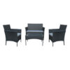 WICKER RATTAN SET ΑΛΟΥΜΙΝΙΟΥ ΕΞΩΤΕΡΙΚΟΥ ΧΩΡΟΥ N12