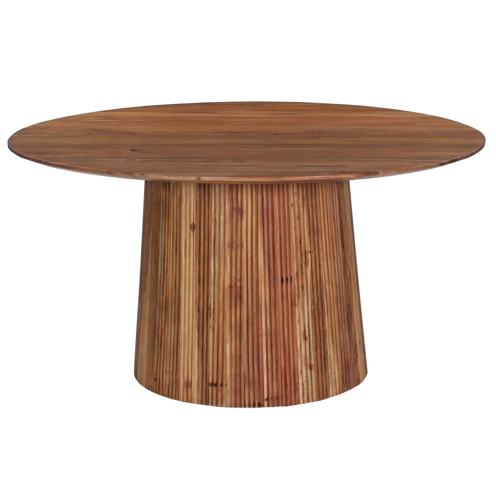 ΤΡΑΠΕΖΙ ΡΟΤΟΝΤΑ BOHO STYLE ΜΑΣΙΦ ΞΥΛΟ Φ-150